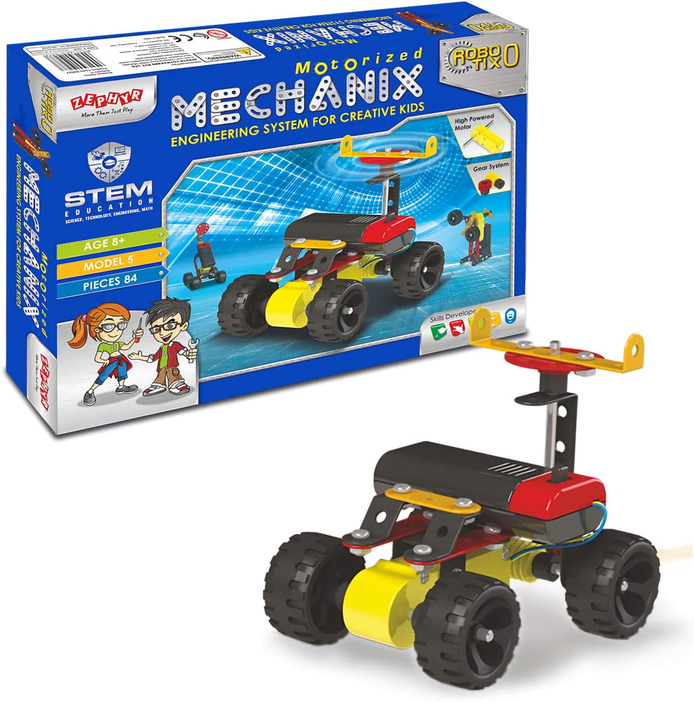 MECHANIX Robotix-0 Motorized Building Kit – 5 Models | STEAM Toy for ...